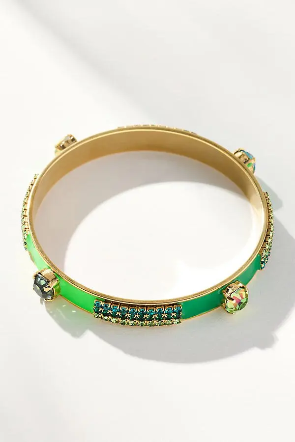 TOVA Mireya Bangle Bracelet - Green