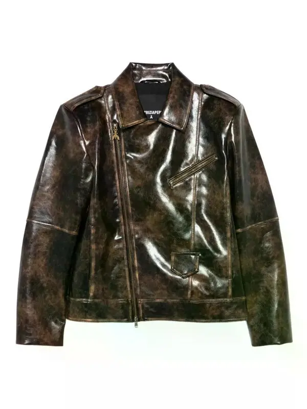 Patrizia Pepe Long-sleeved Biker Jacket