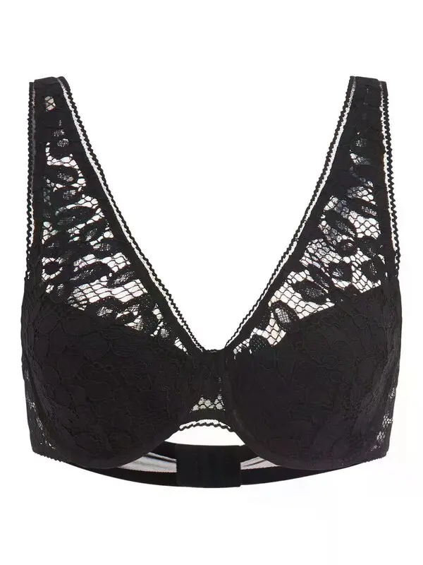 Wolford Lace-embroidered Bra - Black