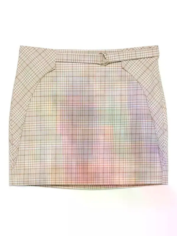 Patrizia Pepe Plaid Mini Skirt