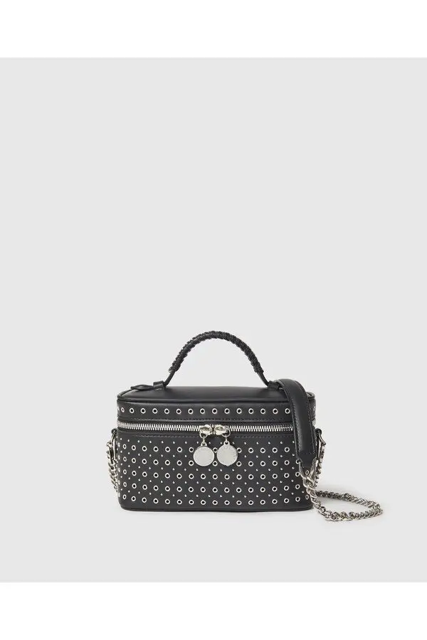 Stella McCartney Falabella Eyelet-stud Vanity Case - Black