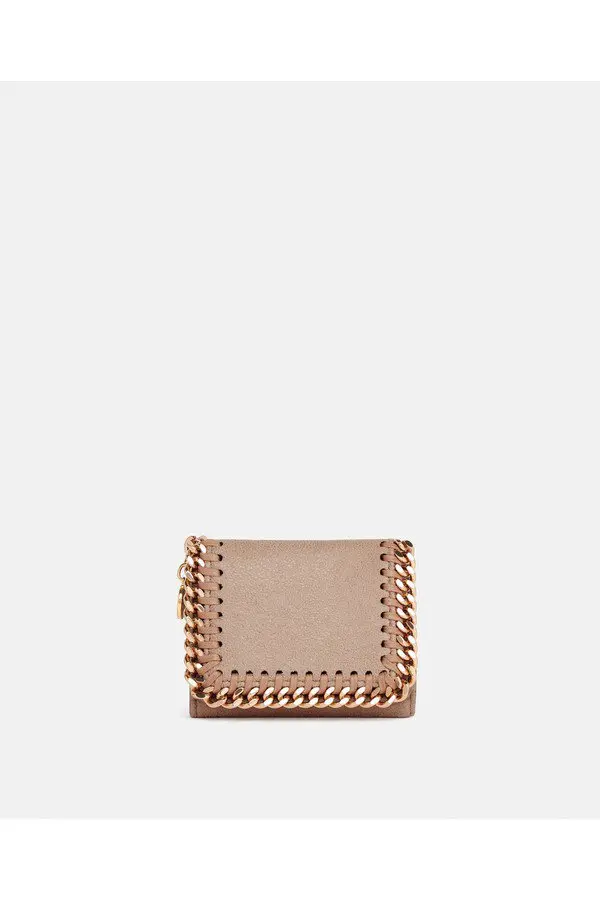 Stella McCartney Falabella Tri-fold Wallet - Gold