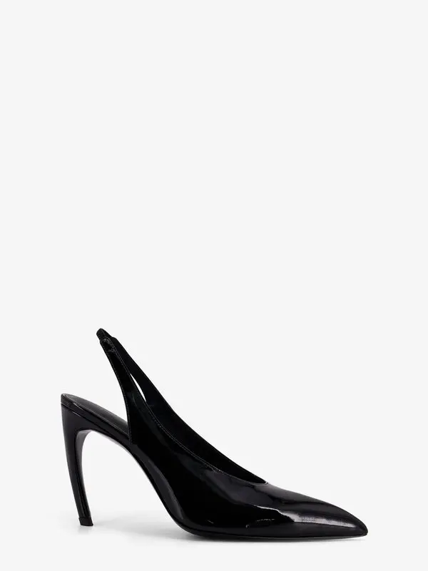 Attico Viper Leather Slingback Pumps