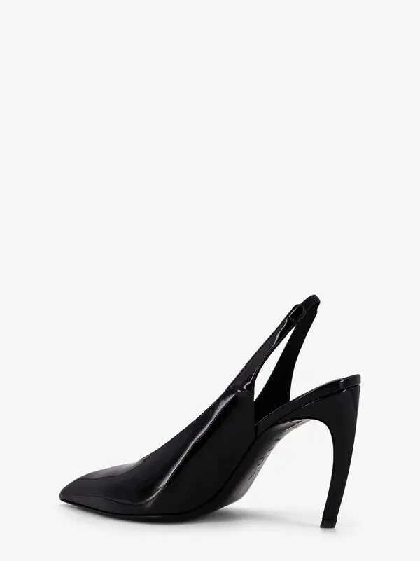Attico Viper Leather Slingback Pumps