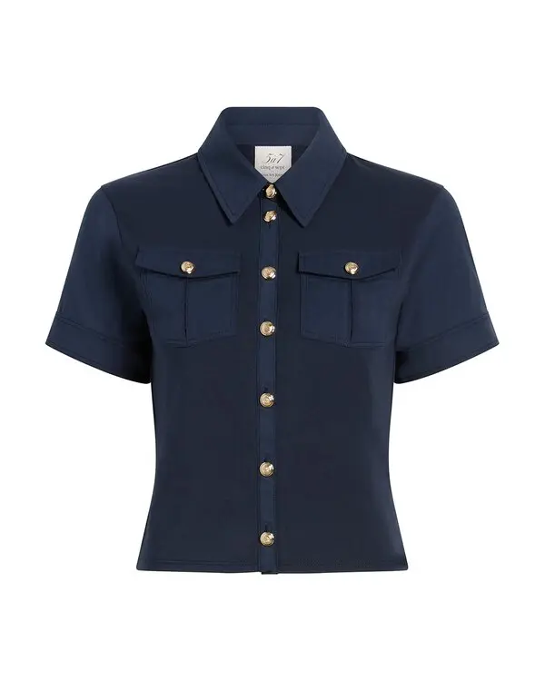 Cinq À Sept Tiana Shirt - Navy