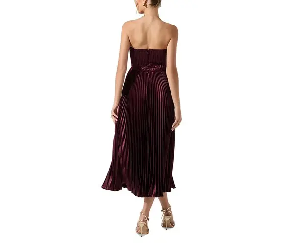 Astr The Label Ascella Dress - Wine - 60% Off | Editorialist