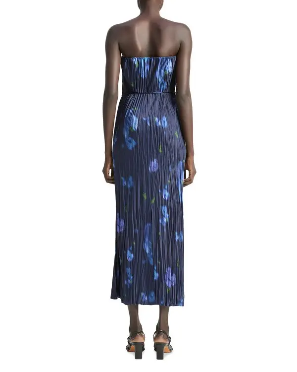 Vince Floral Print Midi Dress