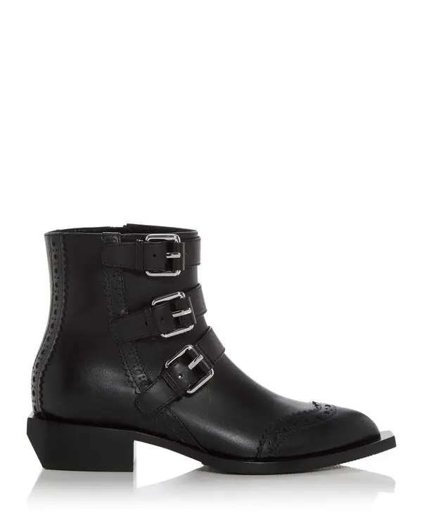 Moschino Buckle Booties