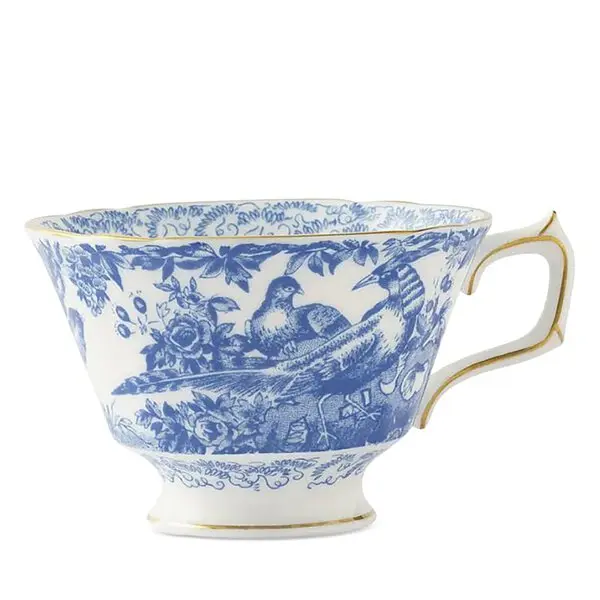 ROYAL CROWN DERBY Aves Blue Tea Cup - Multi