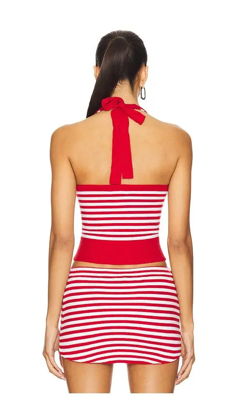 Frankies Bikinis Dylan Cloud Knit Halter Top