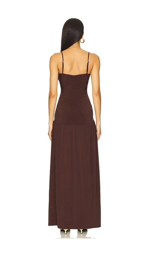 WeWoreWhat Ruched Front Scoop Maxi Dress