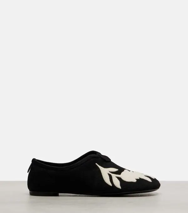 Loro Piana Floaty Embroidered Flats