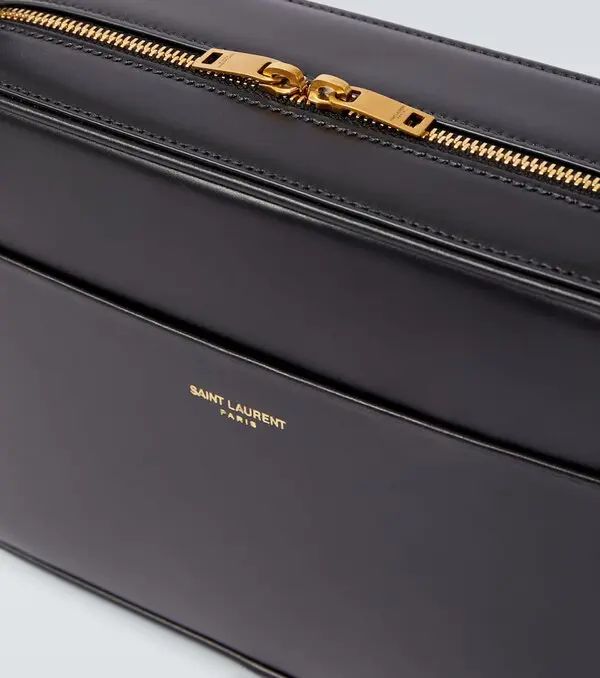 Saint Laurent Paris Leather Camera Case