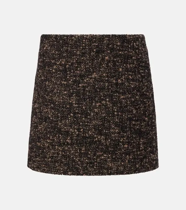 BLAZÉ MILANO Wool-blend Tweed Miniskirt