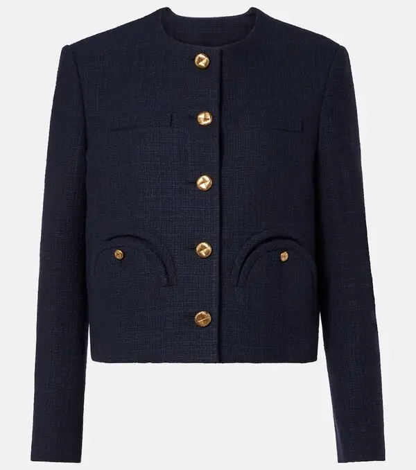 BLAZÉ MILANO Shamo Cotton-blend Tweed Jacket