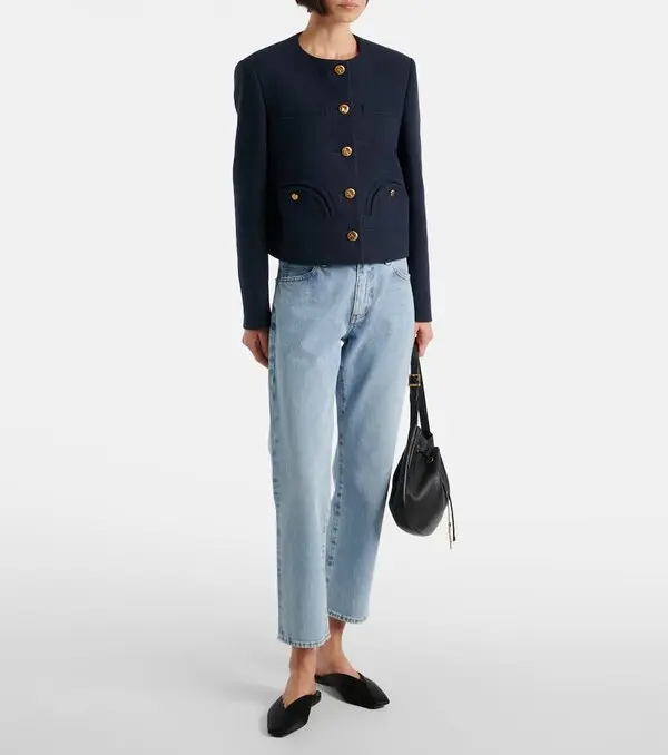 BLAZÉ MILANO Shamo Cotton-blend Tweed Jacket