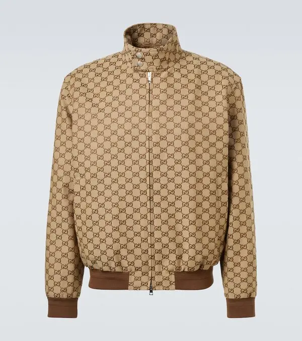 Gucci Gg Canvas Bomber Jacket