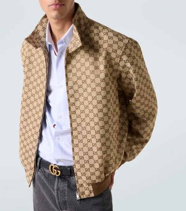 Gucci Gg Canvas Bomber Jacket