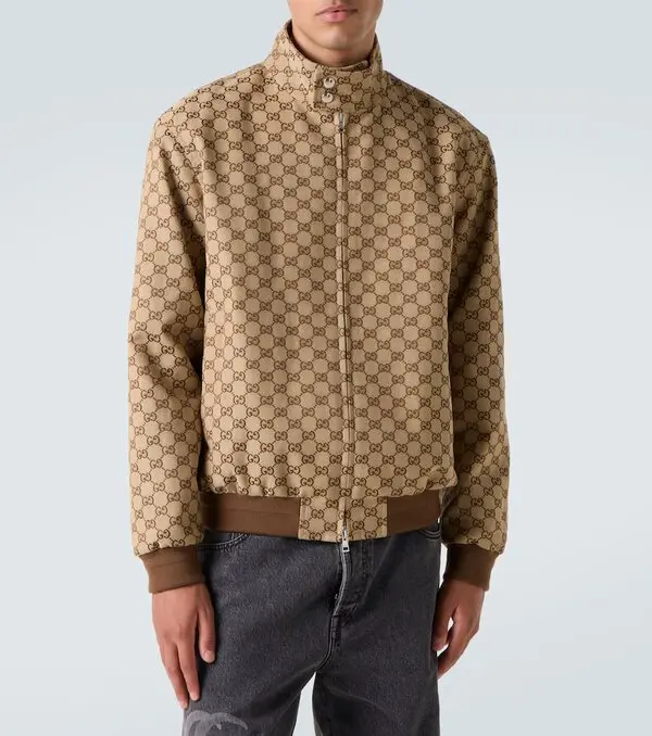 Gucci Gg Canvas Bomber Jacket