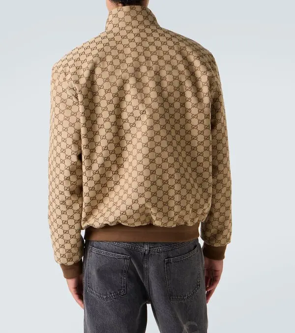 Gucci Gg Canvas Bomber Jacket