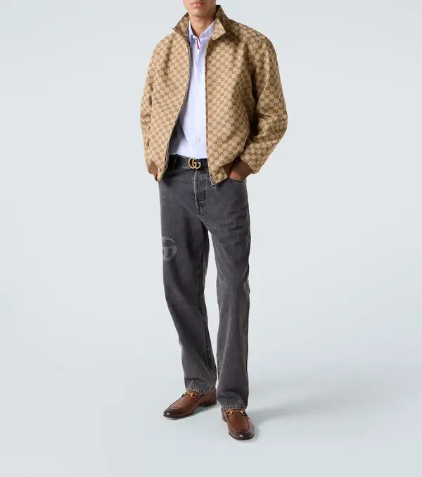 Gucci Gg Canvas Bomber Jacket