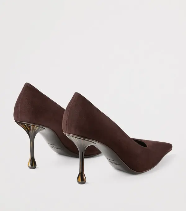 JIMMY CHOO Ixia 80 Suede Pumps - Brown
