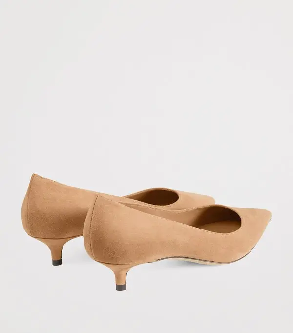 JIMMY CHOO Amelia Suede Pumps - Beige