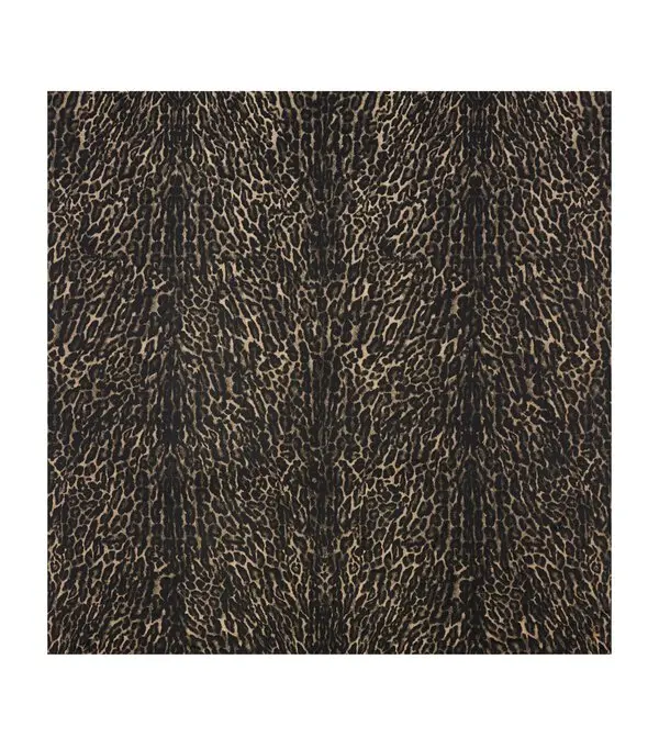 Saint Laurent Silk-cashmere Leopard Print Square Scarf - Nude
