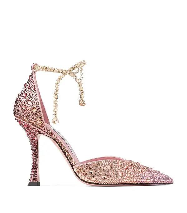 JIMMY CHOO Stevie 100 Embellished Pumps - Pink