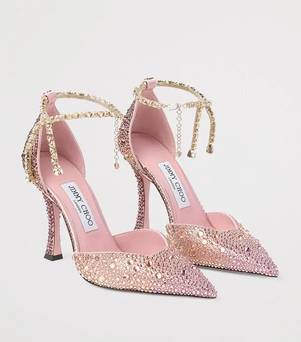 JIMMY CHOO Stevie 100 Embellished Pumps - Pink