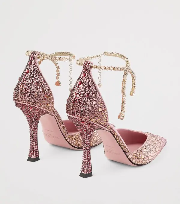 JIMMY CHOO Stevie 100 Embellished Pumps - Pink