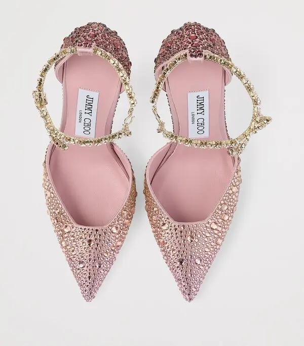 JIMMY CHOO Stevie 100 Embellished Pumps - Pink