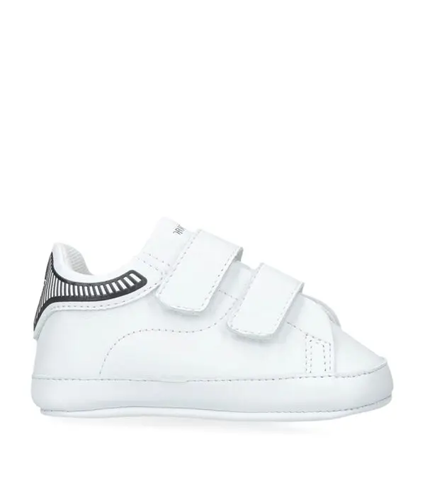 Giorgio Armani Leather Crib Sneakers
