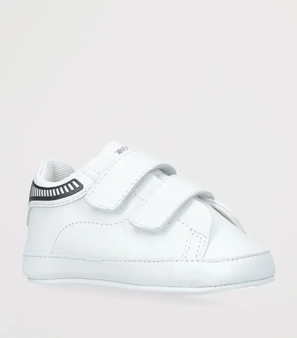 Giorgio Armani Leather Crib Sneakers