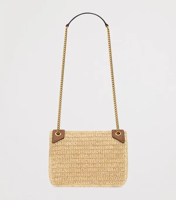 Saint Laurent Mini Raffia Nikki Shoulder Bag