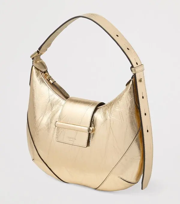 JIMMY CHOO Metallic Leather Shoulder Bag