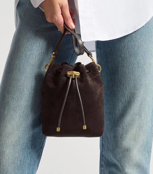 JIMMY CHOO Suede Cinch Mini Bag