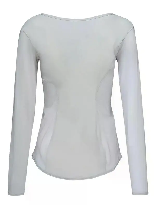 Issey Miyake Mesh Panel Long-sleeve Shirt