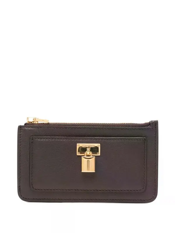 TOM FORD Calf Leather Cardholder - Brown