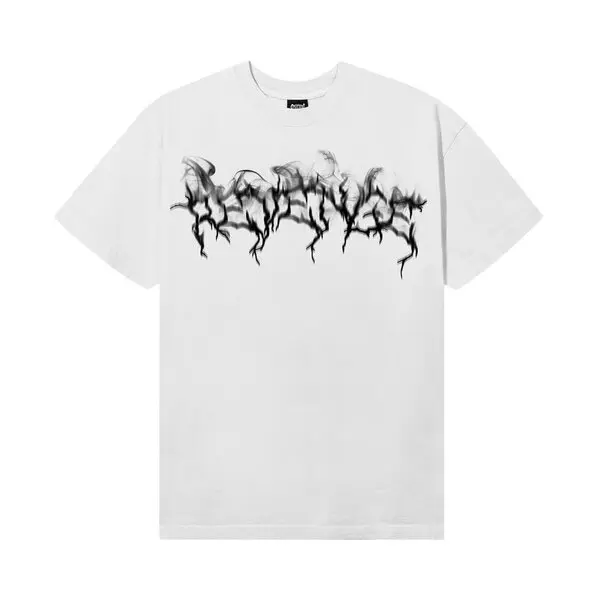 REVENGE Smoke Lightning Logo Tee - White