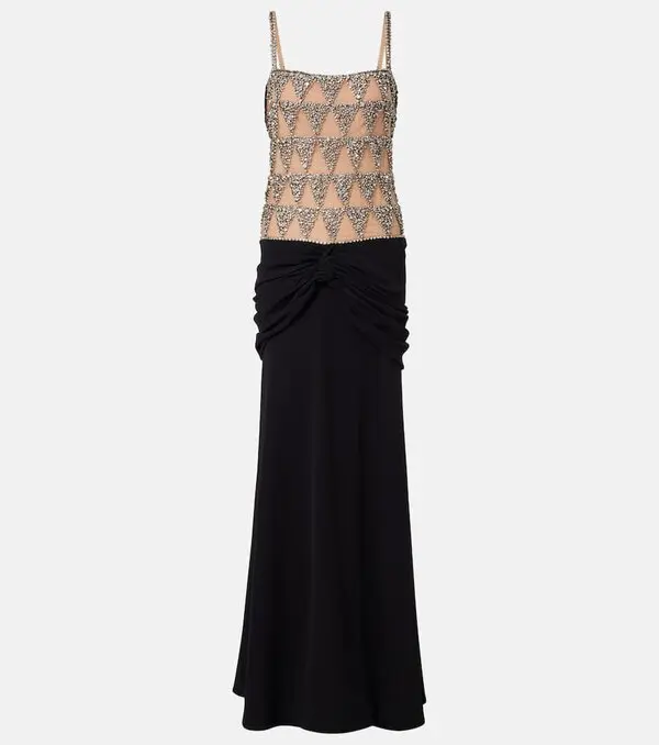 Costarellos Embellished Gown