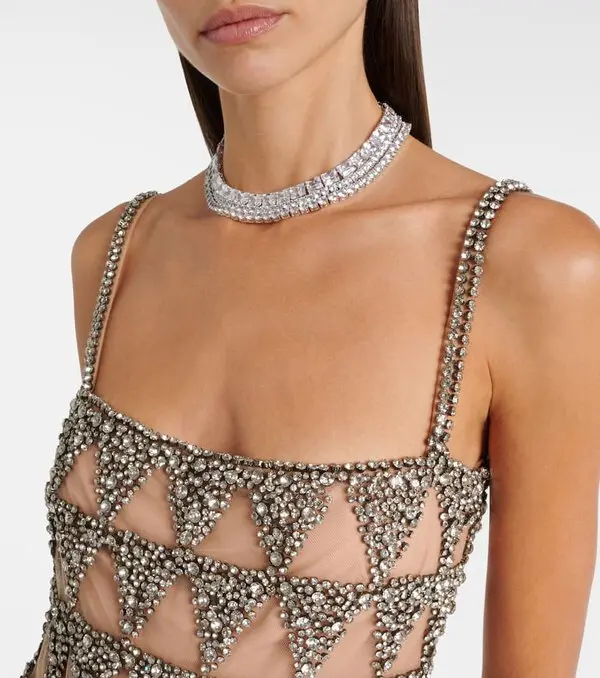 Costarellos Embellished Gown