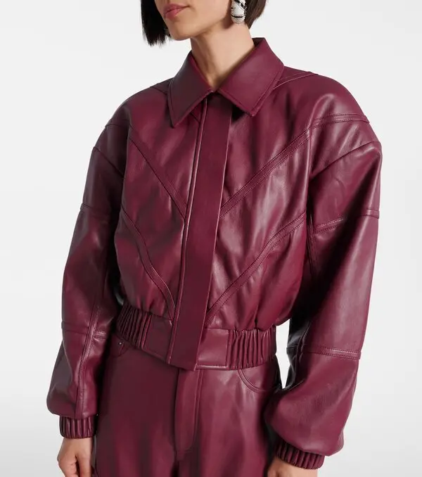 ROTATE BY BIRGER CHRISTENSEN Cropped Bomber Jacket