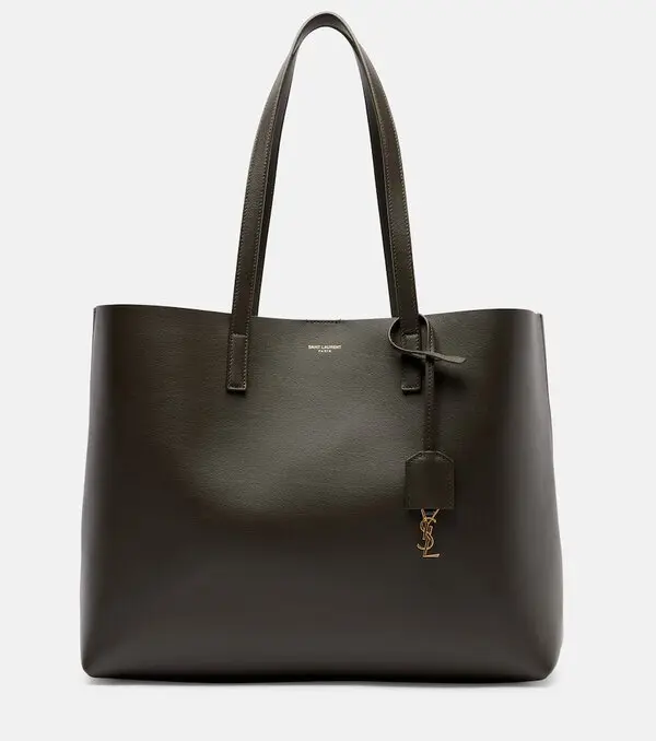 Saint Laurent Shopping Large Leather Tote Bag - Green