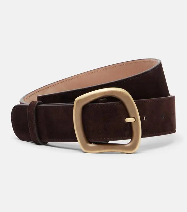 Gabriela Hearst Simone Suede Belt - Brown