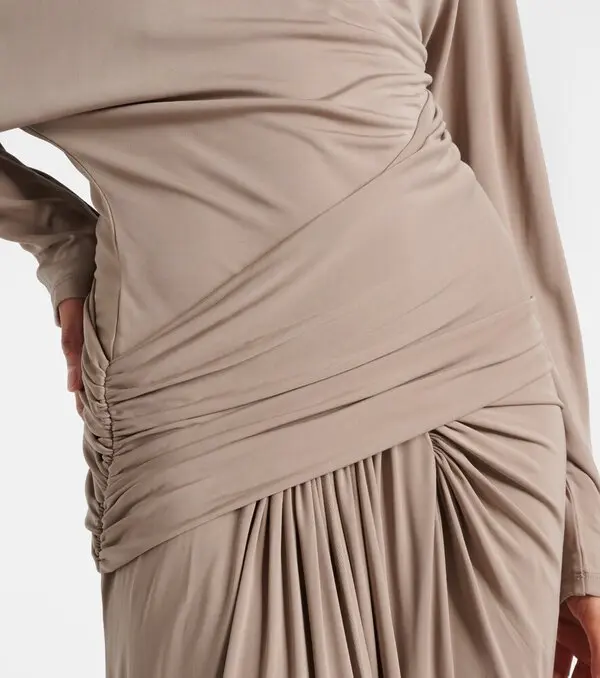 Christopher Esber Vala Draped Maxi Dress - Beige