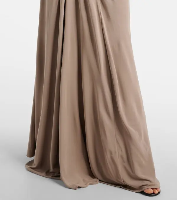 Christopher Esber Vala Draped Maxi Dress - Beige