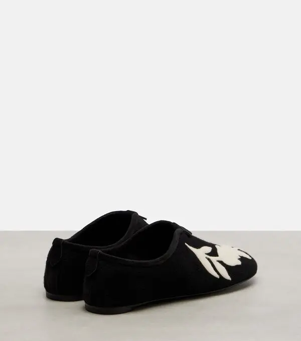 Loro Piana Floaty Embroidered Flats