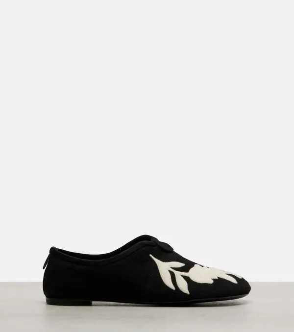 Loro Piana Floaty Embroidered Flats
