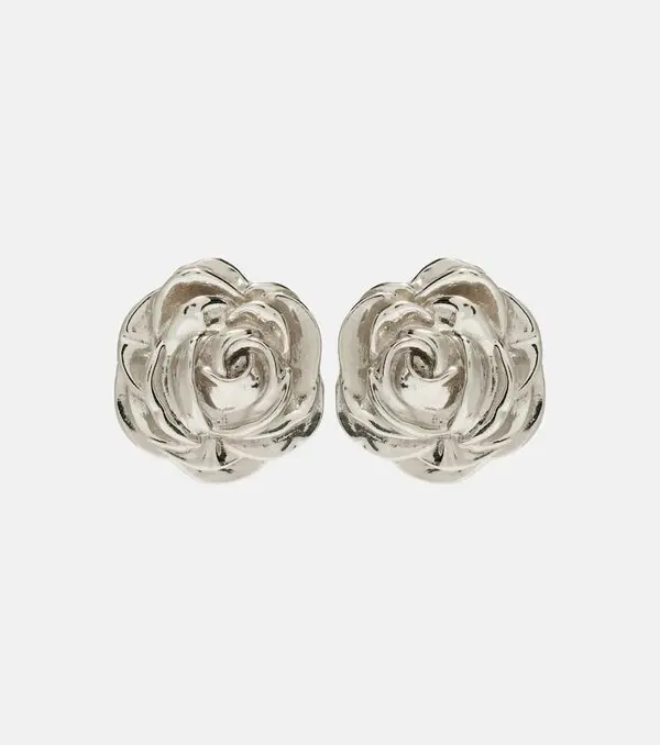 Magda Butrym Rose Stud Earrings - Silver
